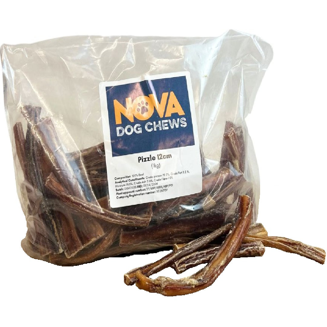 Bull Pizzles - 12cm (1kg) Mixed Sizes | PawMits Pet Supplies