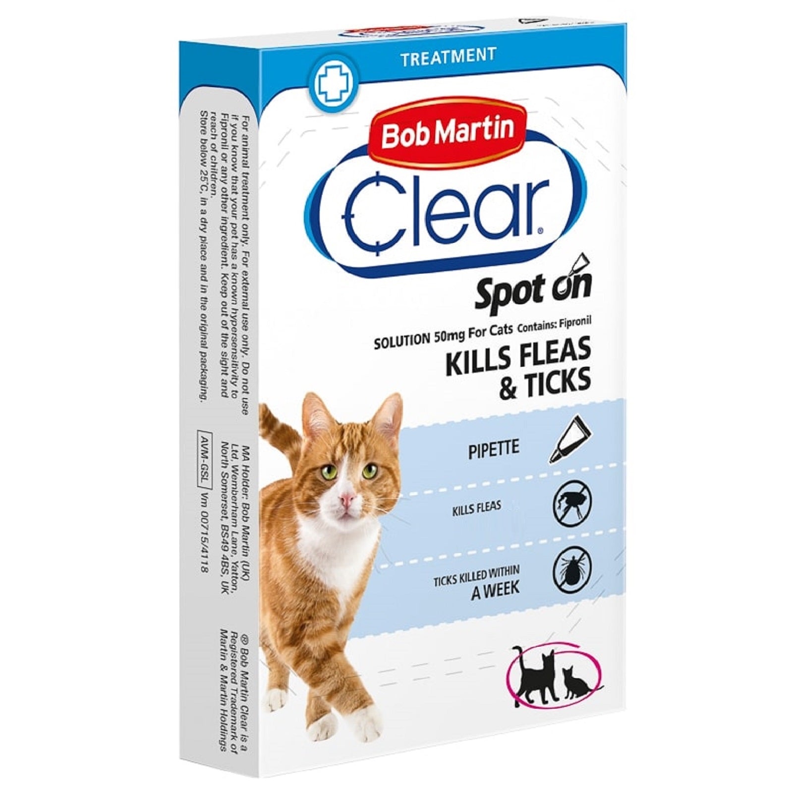 Bob Martin - Clear Cat Flea Spot on – PawMits